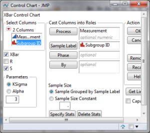 Xbar S Chart with JMP - Lean Sigma Corporation